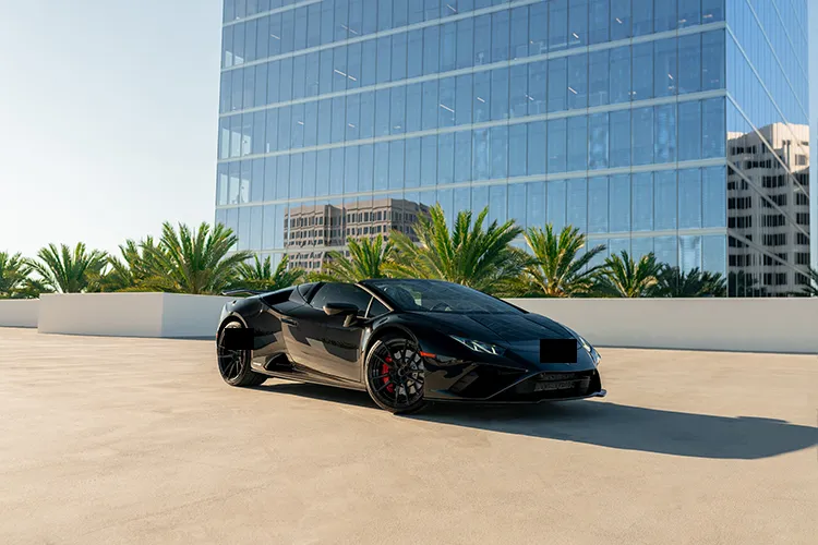 Black Huracan EVO Spyder Rental In Los Angeles - ASR Exotics